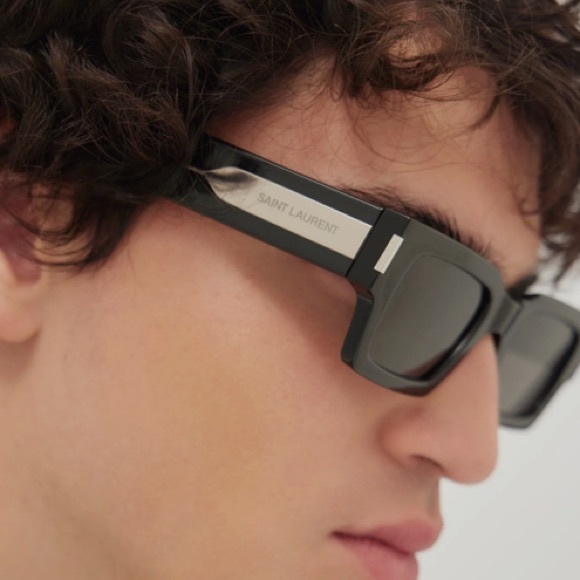 Saint Laurent | Accessories | New Saint Laurent Square Unisex Black ...